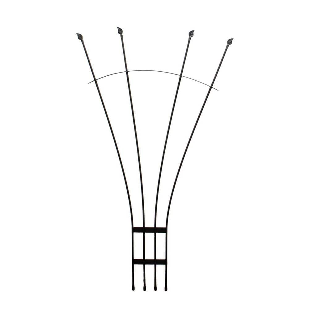 ACHLA DESIGNS 56 in. Tall, Graphite Powder Coat Finish, Traditional Fan ...