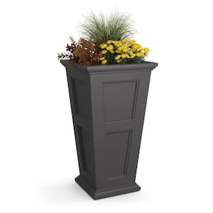 Mayne Fairfield 40 in. Tall Graphite Grey Polyethylene Planter 8801-GRG ...