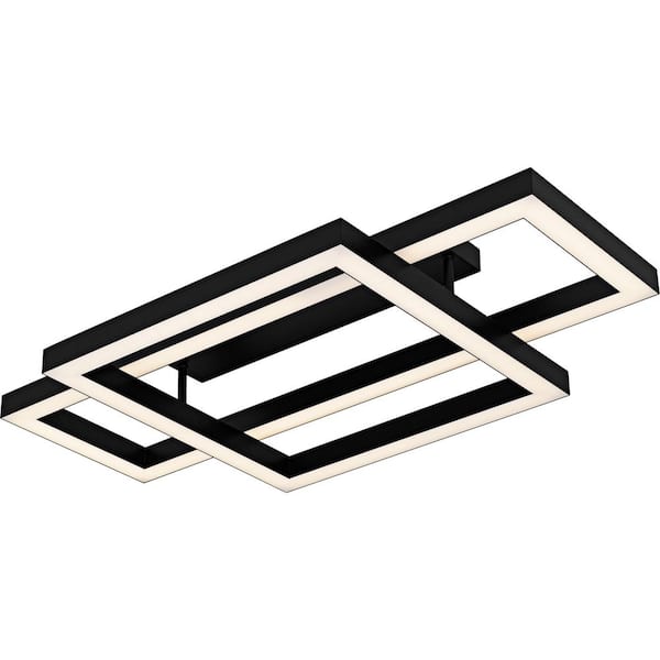 Quoizel Lawless 20 in. Matte Black LED Semi-Flush Mount QSF6792MBK ...