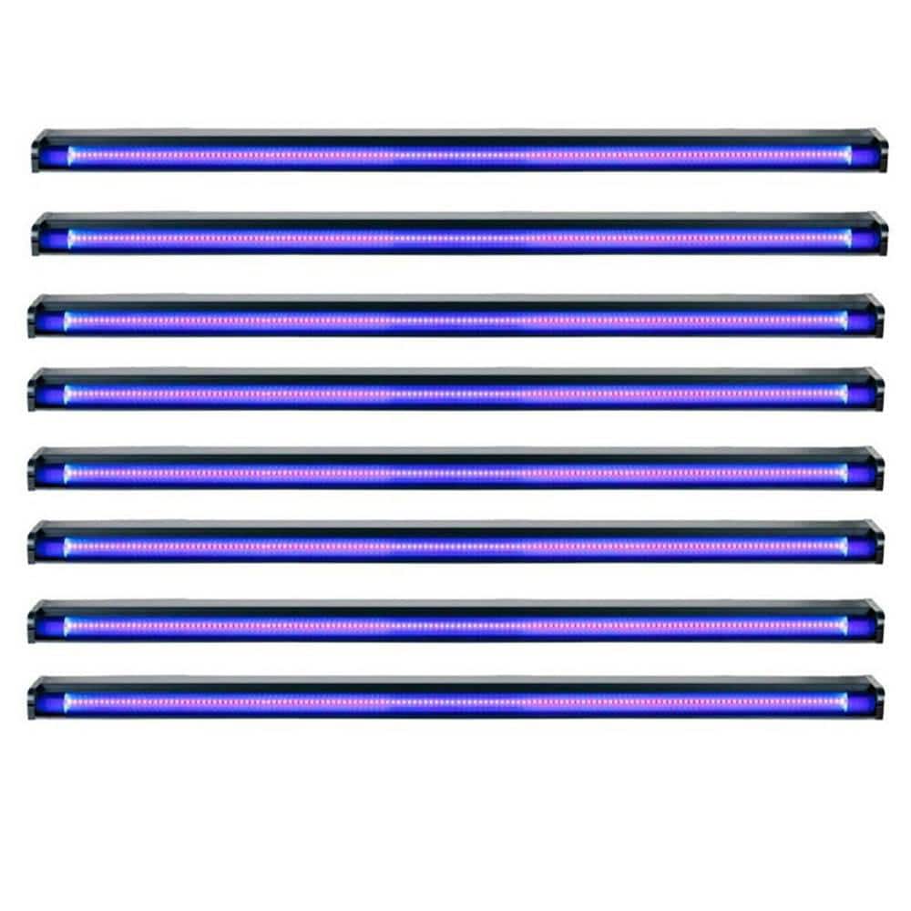 ADJ 48 in. 20-Watt Equivalent Integrated LED Black Strip Light Fixture ...