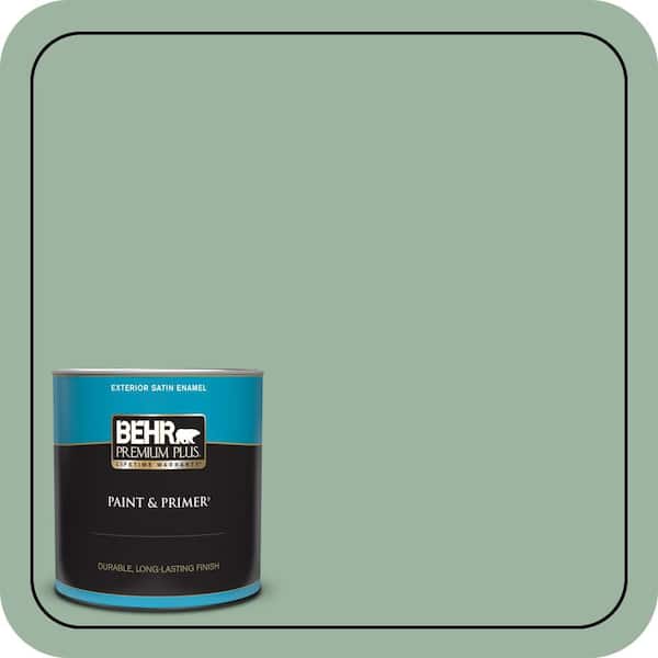 BEHR PREMIUM PLUS 1 qt. #S410-4 Copper Patina Satin Enamel Exterior ...