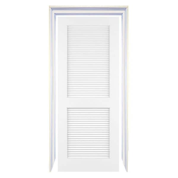 Kimberly Bay 80 in. H x 30 in. W Traditional White Solid Core Wood Slab ...