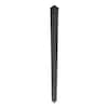 TuffBilt Dillon 2 in. x 2 in. x 70 in. Black Aluminum Fence Corner Post ...