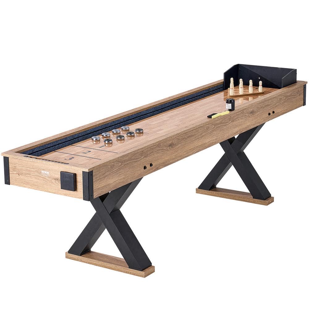 VEVOR Shuffleboard Table, 9 ft. Shuffleboard for Family Game Rooms, 2 ...