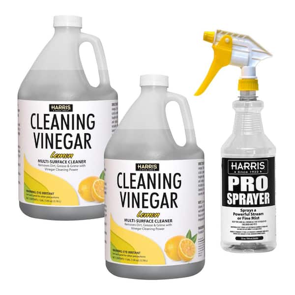 Harris 128 oz. Cleaning Vinegar All Purpose Cleaner Lemon and 32 oz ...