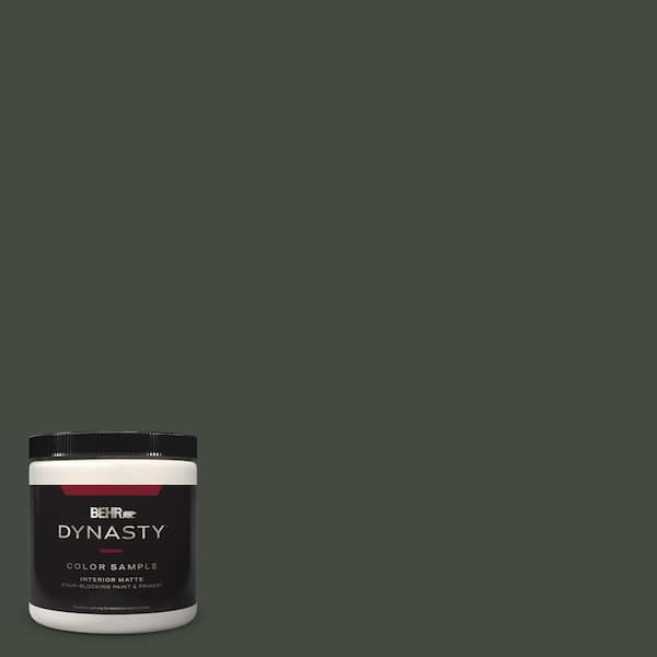 BEHR DYNASTY 8 oz. #BXC-12 Deep Forest Matte Stain-Blocking Interior ...