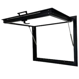 TEZA DOORS Teza 42 in. x 36 in. Black Aluminum Low-E Double-Pane Clear ...