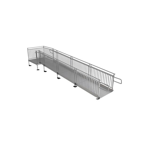 EZ-ACCESS PATHWAY HD 20 ft. Aluminum Code Compliant Modular Wheelchair ...