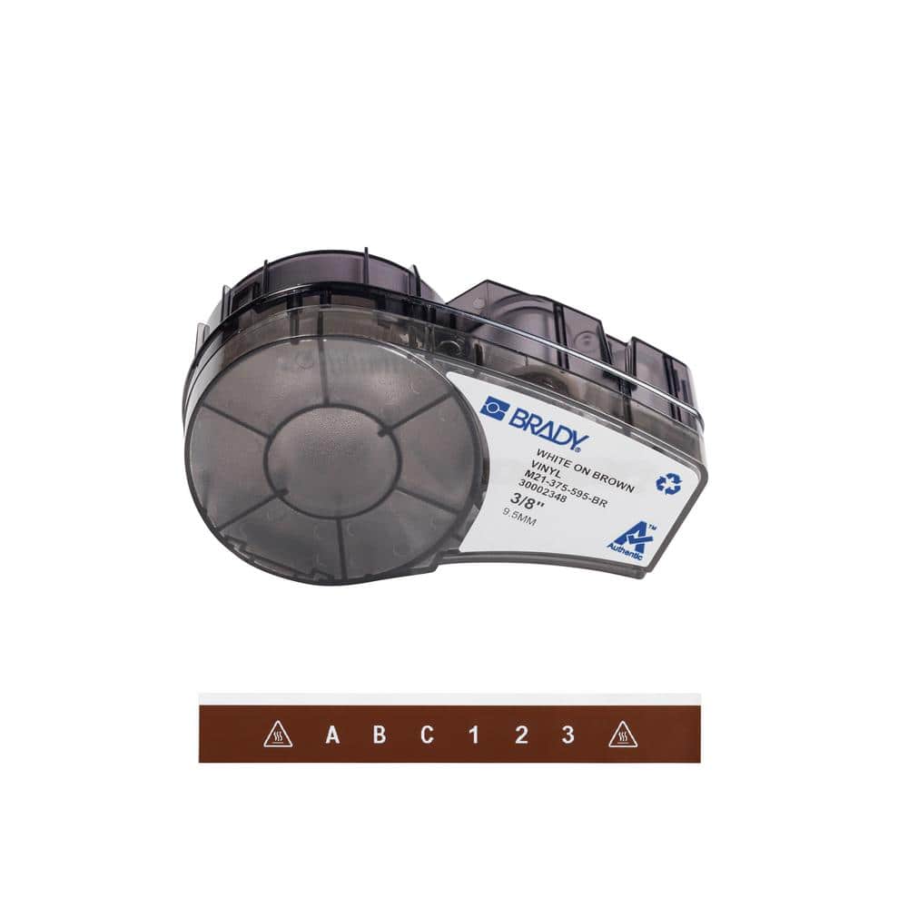 Brady BMP21 Series Label Cartridge 0.375 in. W x 21 ft. L B595 Indoor ...