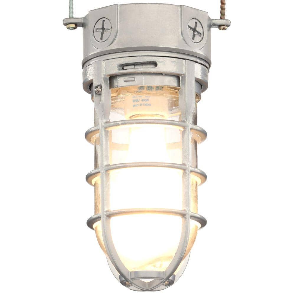 Lithonia Lighting Ovt Gray Outdoor Vapor Tight Ceiling Light Flush ...