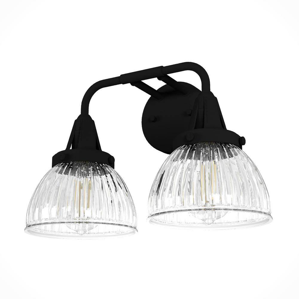 Hunter Cypress Grove 15.75 in. 2 Light Natural Iron Vanity Light with ...