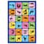 LA Rug Fun Time Sign Language Multi Colored 2 ft. x 2 ft. Area Rug FT ...