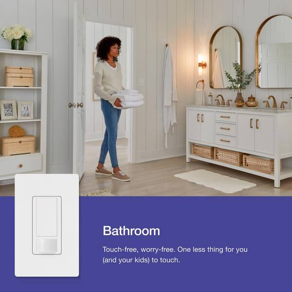 Lutron Hardwired Ceiling Occupancy Sensor Leviton ODC0S I1W Indoor