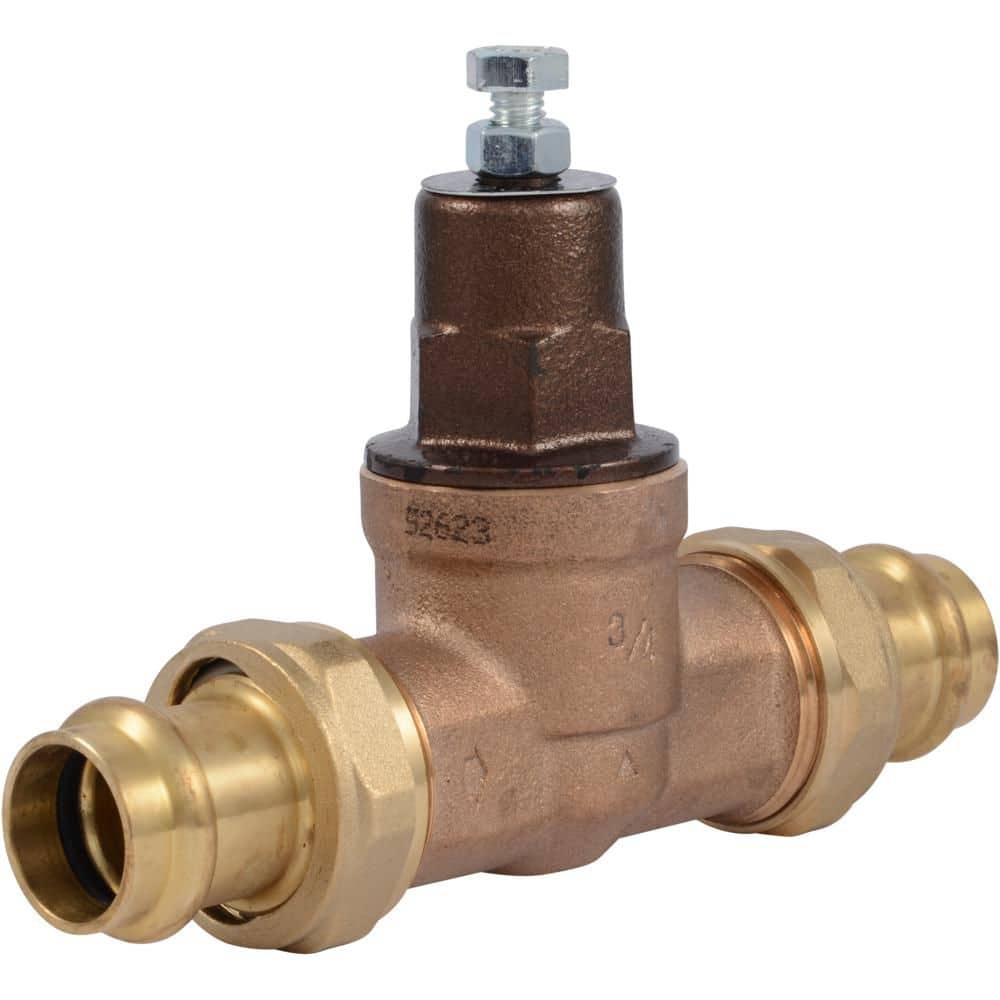 Cash Acme 3/4-in Copper Press EB45 Pressure Regulating Valve Metal Top ...