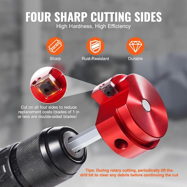 VEVOR PVC Pipe Reamer Kit PVC Pipe Fitting Reamer Plumbing Tools Kit ...