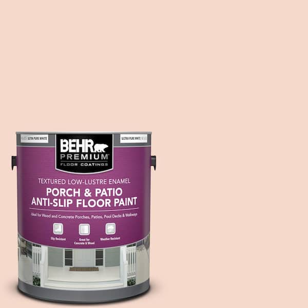 BEHR PREMIUM 1 gal. #M190-1 Pink Sea Salt Textured Low-Lustre Enamel ...