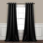 Lush Decor Dark Gray Insulated Grommet Blackout Room Darkening Window ...
