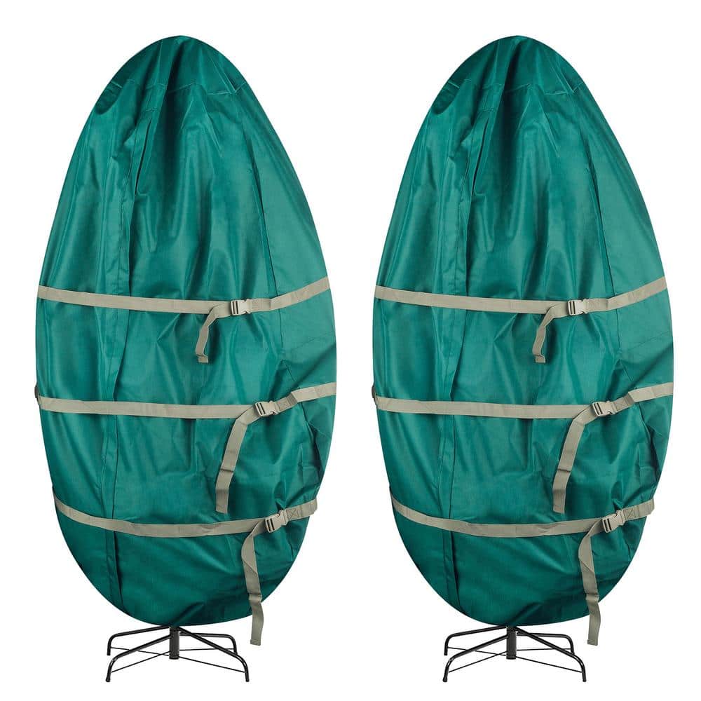 Pure Garden Green Upright Canvas Artificial Storage Bags for Trees Up ...