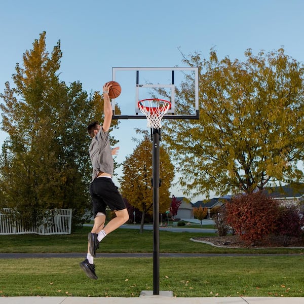 In Ground Basketball Goal Outdoor Lifetime 54-inch Acrylic In-Ground ...