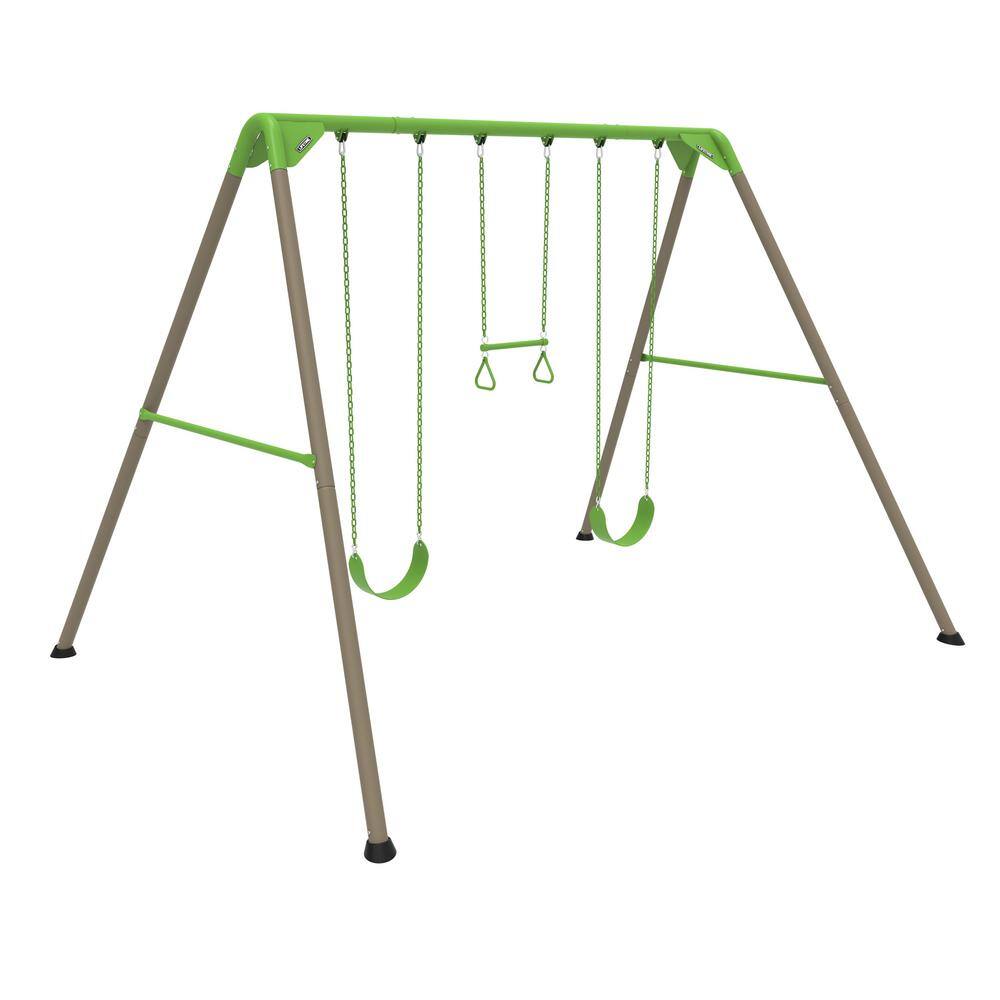 Lifetime Metal Swing Set (Spring Green) 91206 - The Home Depot