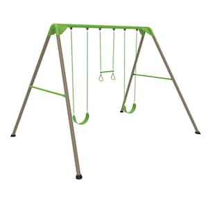 Lifetime Metal Swing Set (Spring Green) 91206 - The Home Depot
