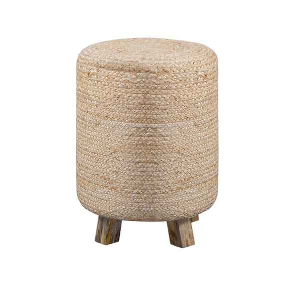 Martin Svensson Home Biscayne 15.5 in. Wide Natural Round Jute End ...