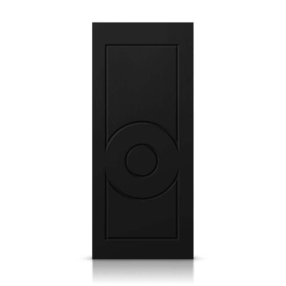 CALHOME 30 in. x 96 in. Hollow Core Black Painted Composite MDF ...