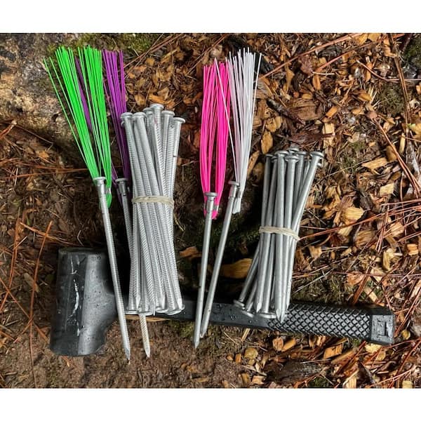 Landscape Flags Markers Trail Chasers Blue Marking Whiskers, 6 Inch ...