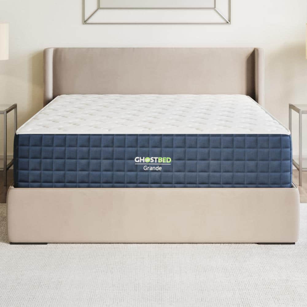 GHOSTBED Grande King Firm 14 in. Gel Memory Foam and Mattress in a Box ...