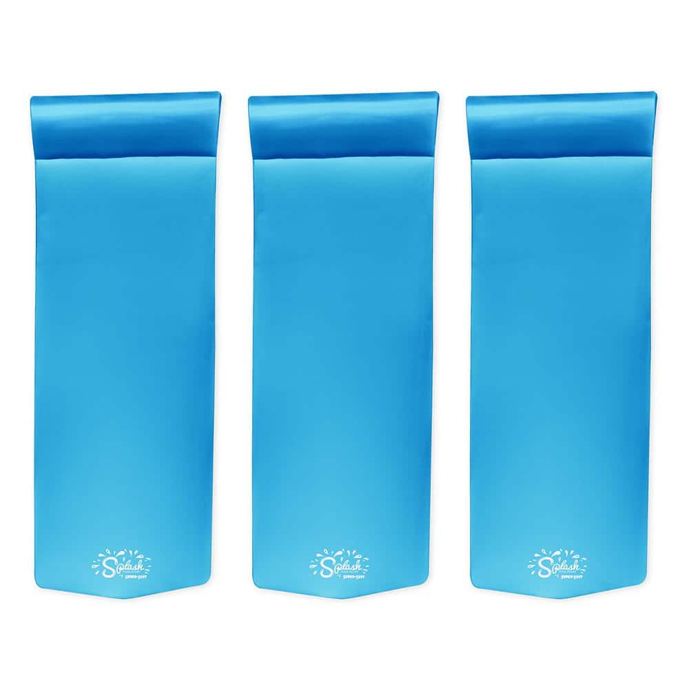 Texas Recreation 70 in. Blue Splash Foam Raft Lounger Pool Lake Float ...