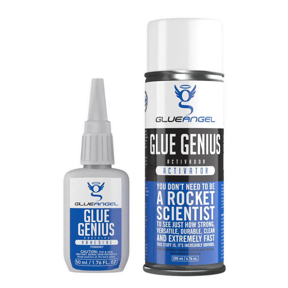 GlueAngel Glue Genius 6.76 fl. oz./1.69 fl. oz. Super Glue with ...