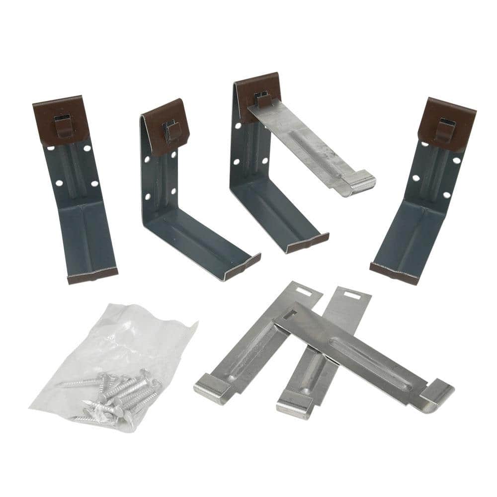 Amerimax 5 in. Brown Aluminum Fascia Brackets (4-Pack) 2502019 - The ...