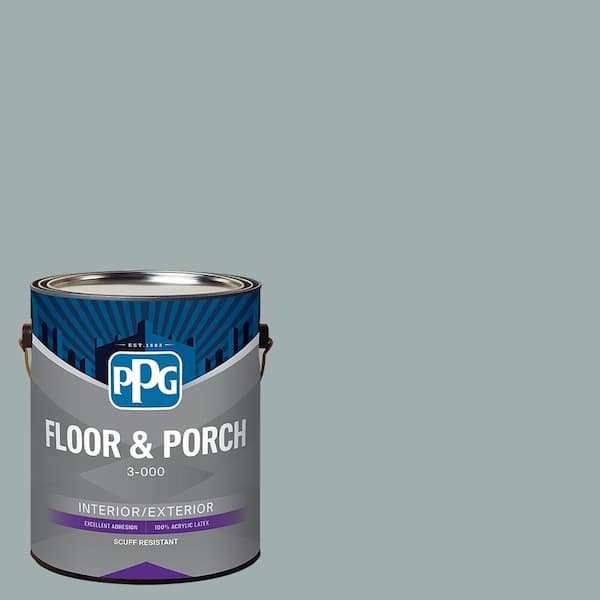PPG 1 gal. PPG10-04 Polaris Satin Interior/Exterior Floor and Porch ...
