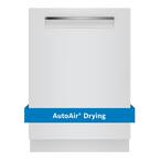 KitchenAid 24 in. White Front Control Tall Tub Dishwasher with ...