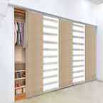 EMOH Icy Coast Sliding Light Filtering Single Rail Track, Room Divider ...