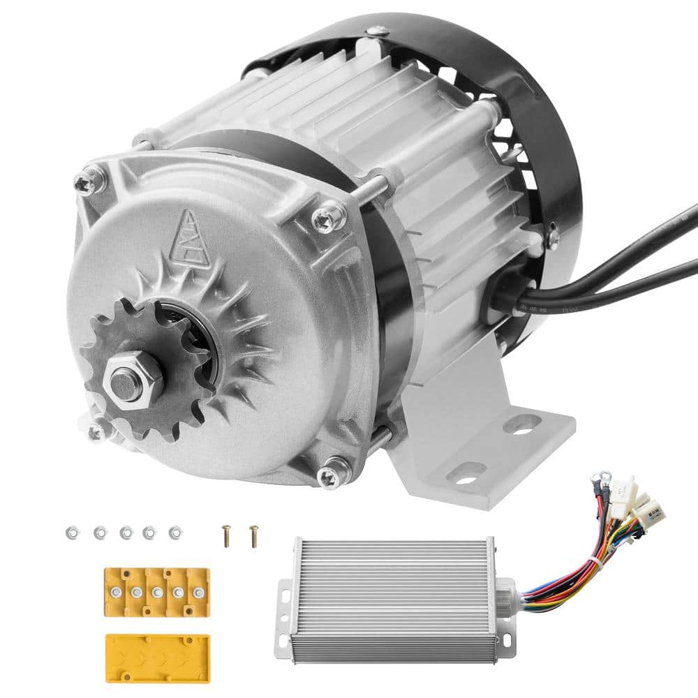 VEVOR 500-Watt Electric Brushless DC Motor Kit, with Upgraded Speed ...