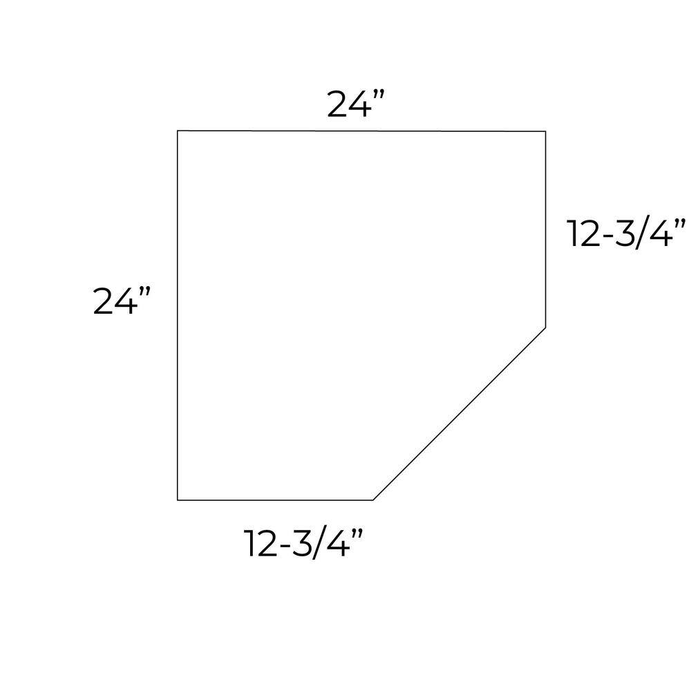Saratoga Slab 24 in. W x 24 in. H x 0.75 in. D in Greywood Wall ...