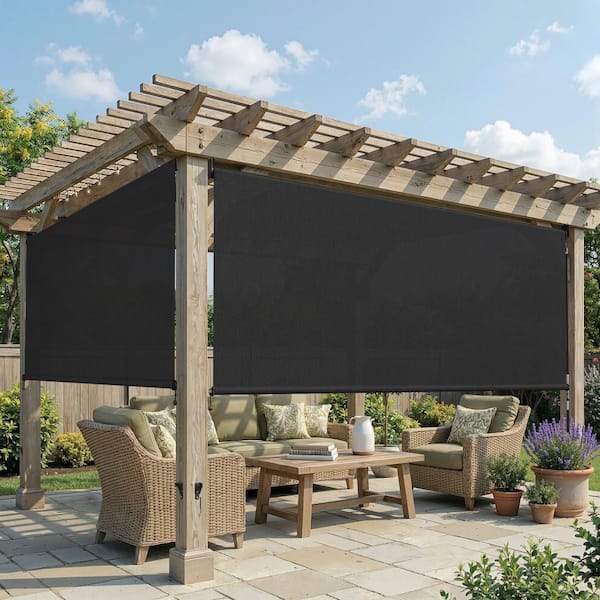Have a question about vicllax 9 ft. x 8 ft. Graphite Outdoor Roller ...