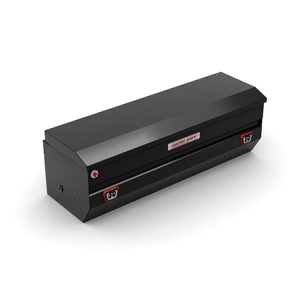 WEATHER GUARD 63.25 in. Gloss-Black Steel Chest Truck Tool Box 635-5-04 ...