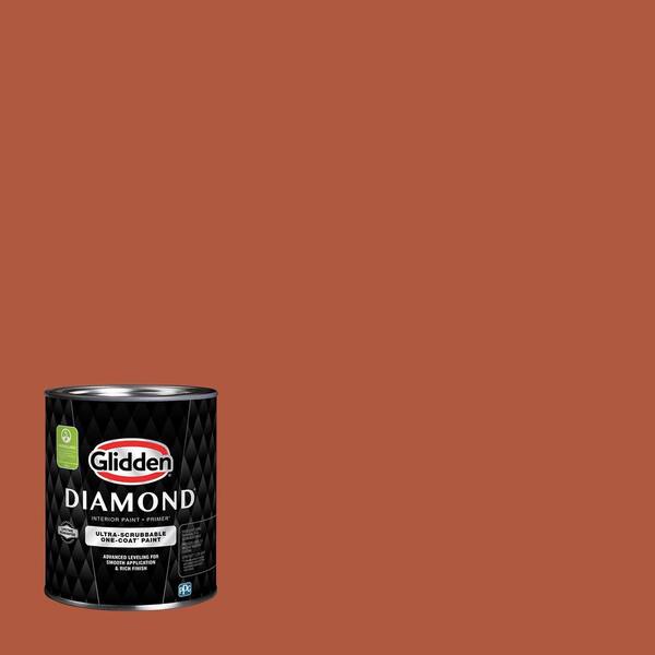 Glidden Diamond 1 qt. PPG1191-7 Glowing Firelight Eggshell Interior ...