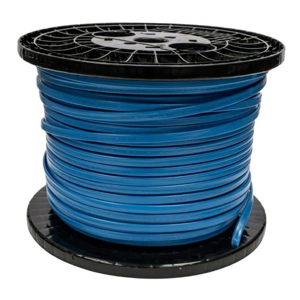 Southwire 1000 ft. 14/3 Solid Romex SIM Pull CU NM-B W/G Wire Blue ...