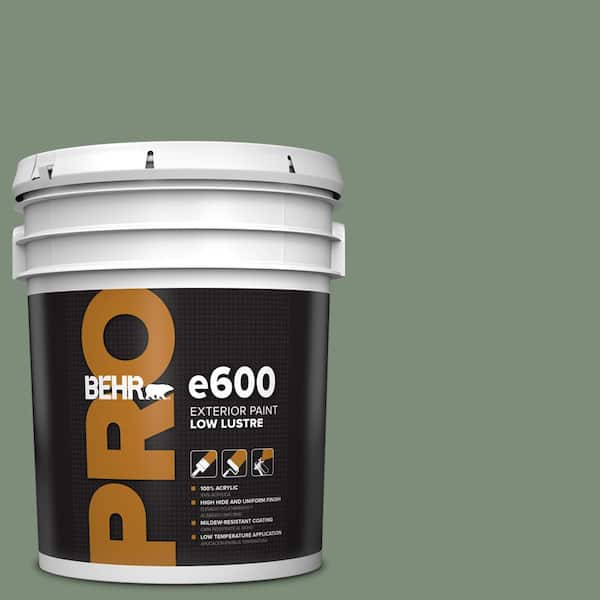 BEHR PRO 5 gal. #450F-5 Amazon Moss Low Luster Exterior Paint PR62305 ...
