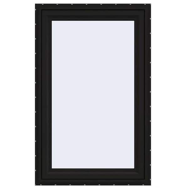 JELD-WEN 30 in. x 48 in. V-4500 Series Black Exterior/White Interior ...