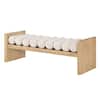 Best Master Furniture Magnus Natural 52 in. L Wood Bedroom Bench ...