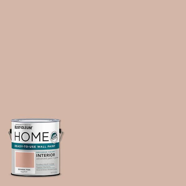 Rust-Oleum Home 1 gal. Sedona Pink Eggshell Interior Wall Paint 367256