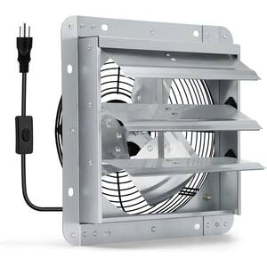 KIWDZFU 10 in. Metal Exhaust Fan with Switch, Wall Mount Ventilation ...