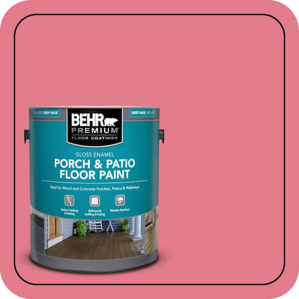BEHR PREMIUM 1 gal. #P150-4 Hot Gossip Gloss Enamel Interior/Exterior ...