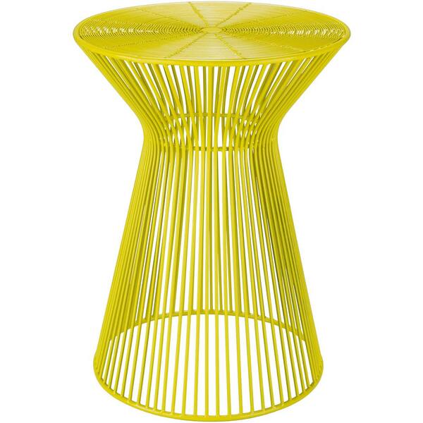Livabliss Orth Bright Yellow Accent Table S00151099036 - The Home Depot