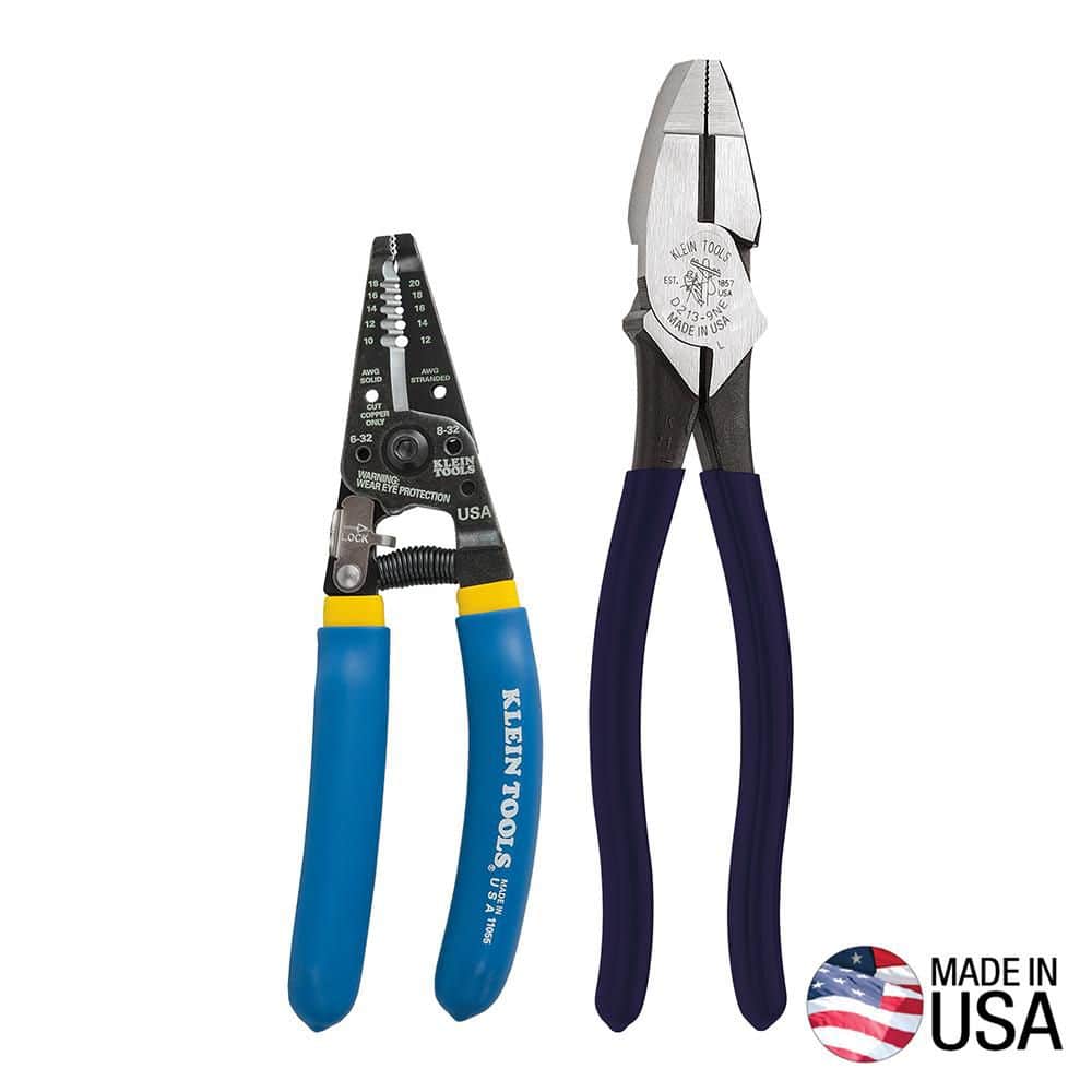 Reviews for Klein Tools 9 in. Pliers and Wire Stripper Tool Set 2 Piece ...
