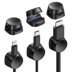 Yichuhaoxi 8 Pack Magnetic Cord Organizer Holder Strong Adhesive Desk Cable Management for Home ...